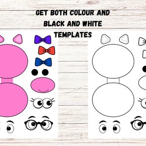 Kids PIG Craft Activity, DIY Pig PRINTABLE Activity, Kids Printable ...