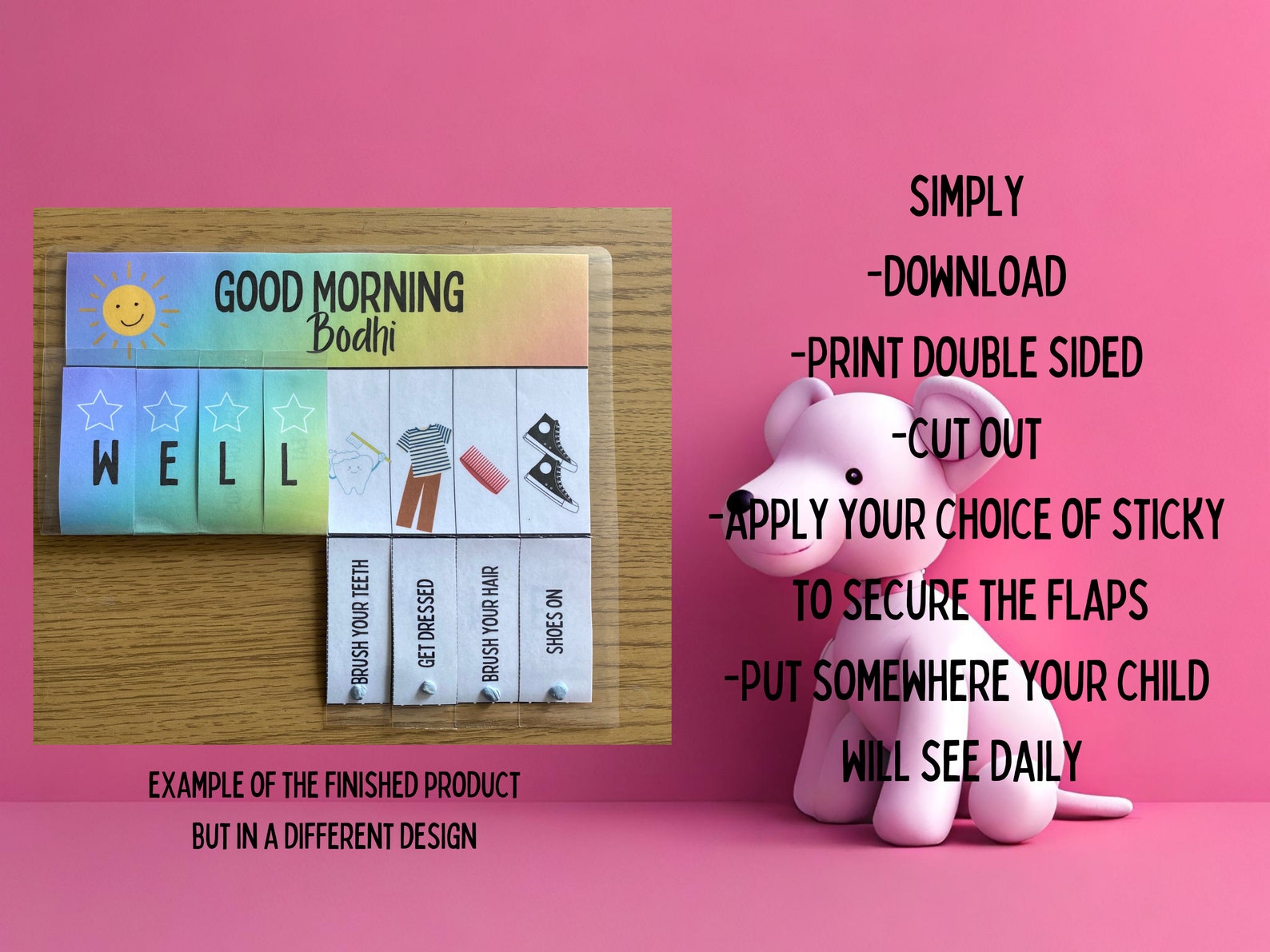 Personalised Visual Routine Chart Morning / Evening Learning Routine ...