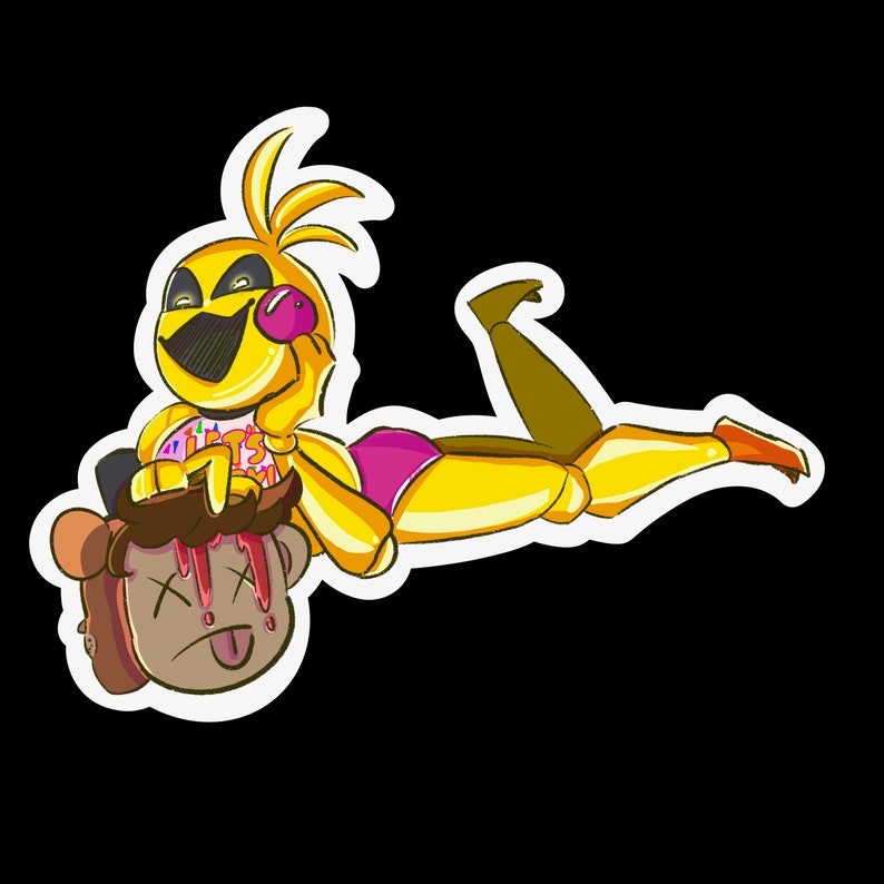 Fnaf Toy Chica Sticker - Etsy