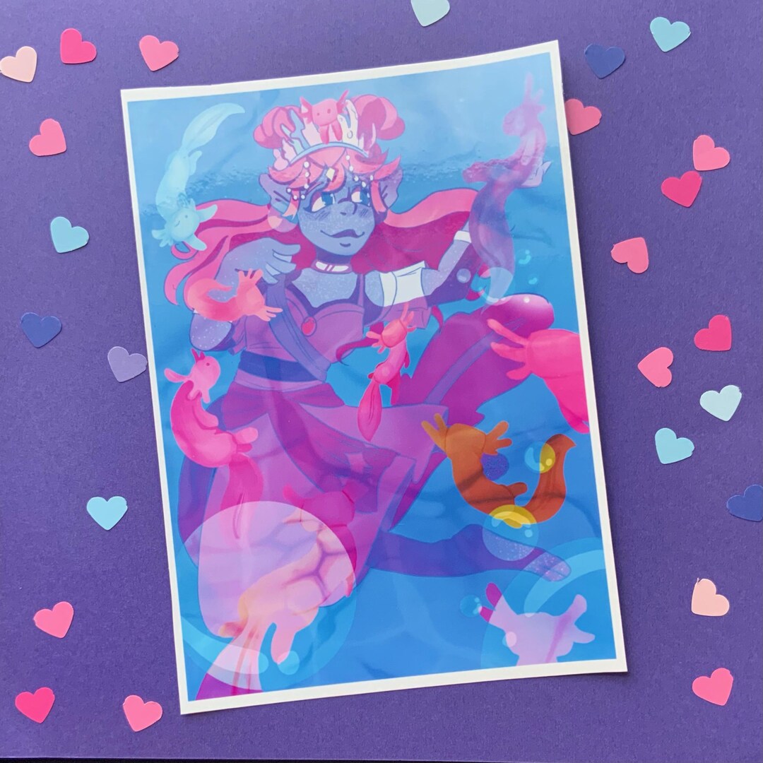 Ocean Queen Print - Ldshadowlady Fanart - Etsy