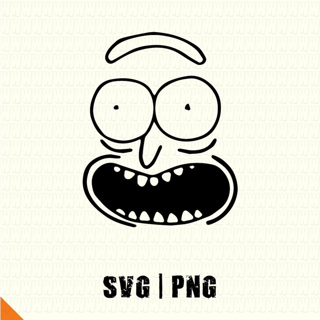 Rick Face SVG Rick and Morty Pickle Cut File for Cricut & - Etsy