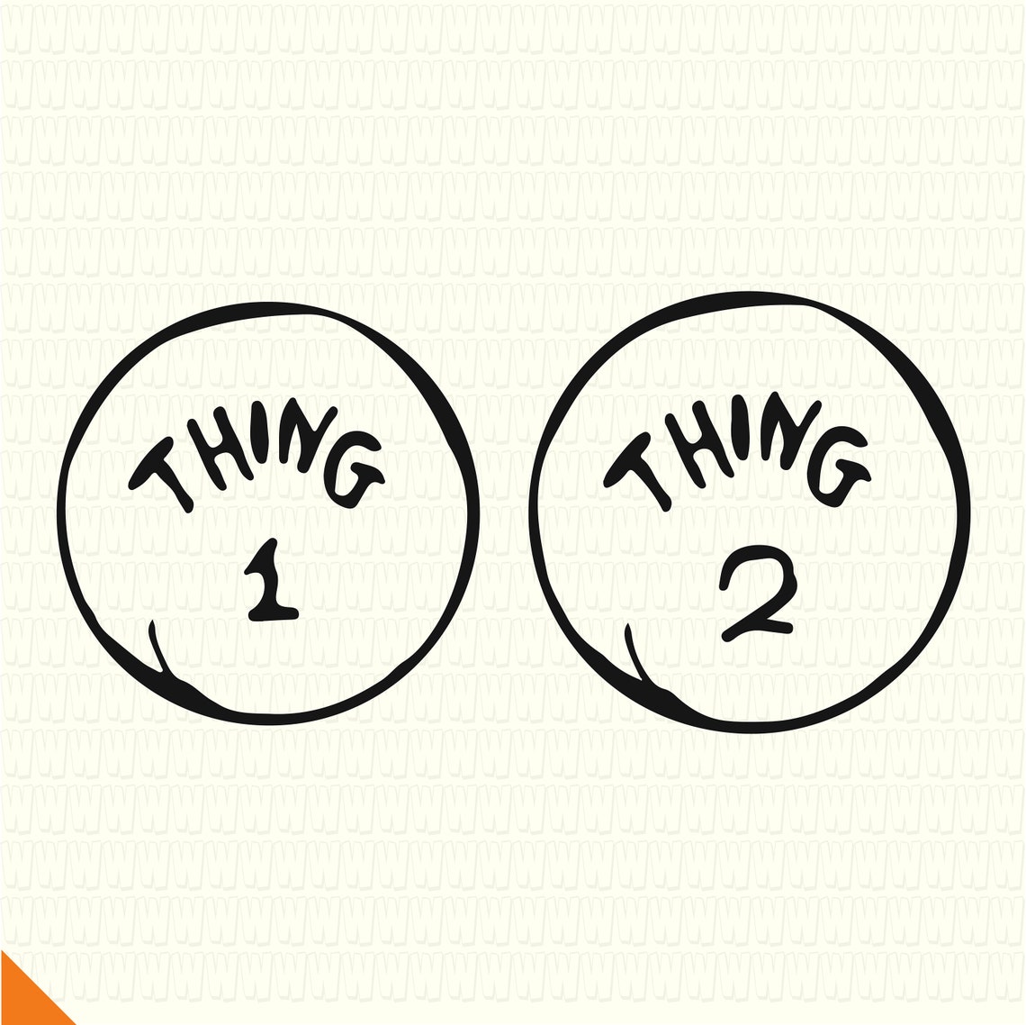 Thing 1 and Thing 2 Cat in the Hat Svg Png - Etsy Canada