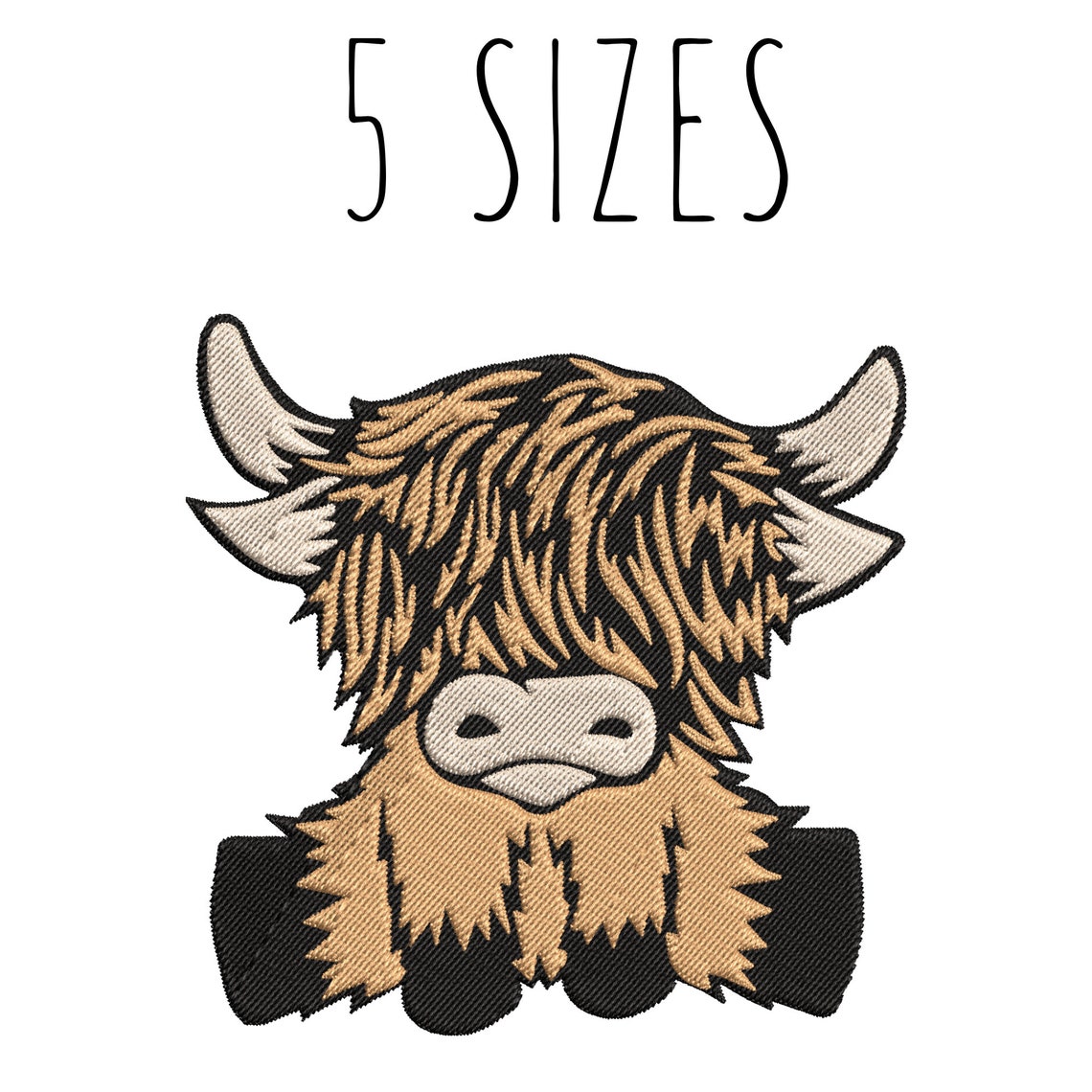 Highland Cow Embroidery Designs, Highland Cow Decor Machine Embroidery ...