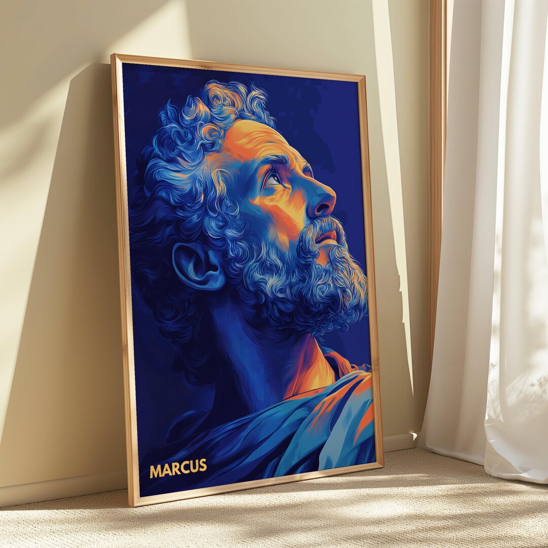 Marcus Aurelius the Stoic Gaze Museum-quality Matte Paper Poster - Etsy