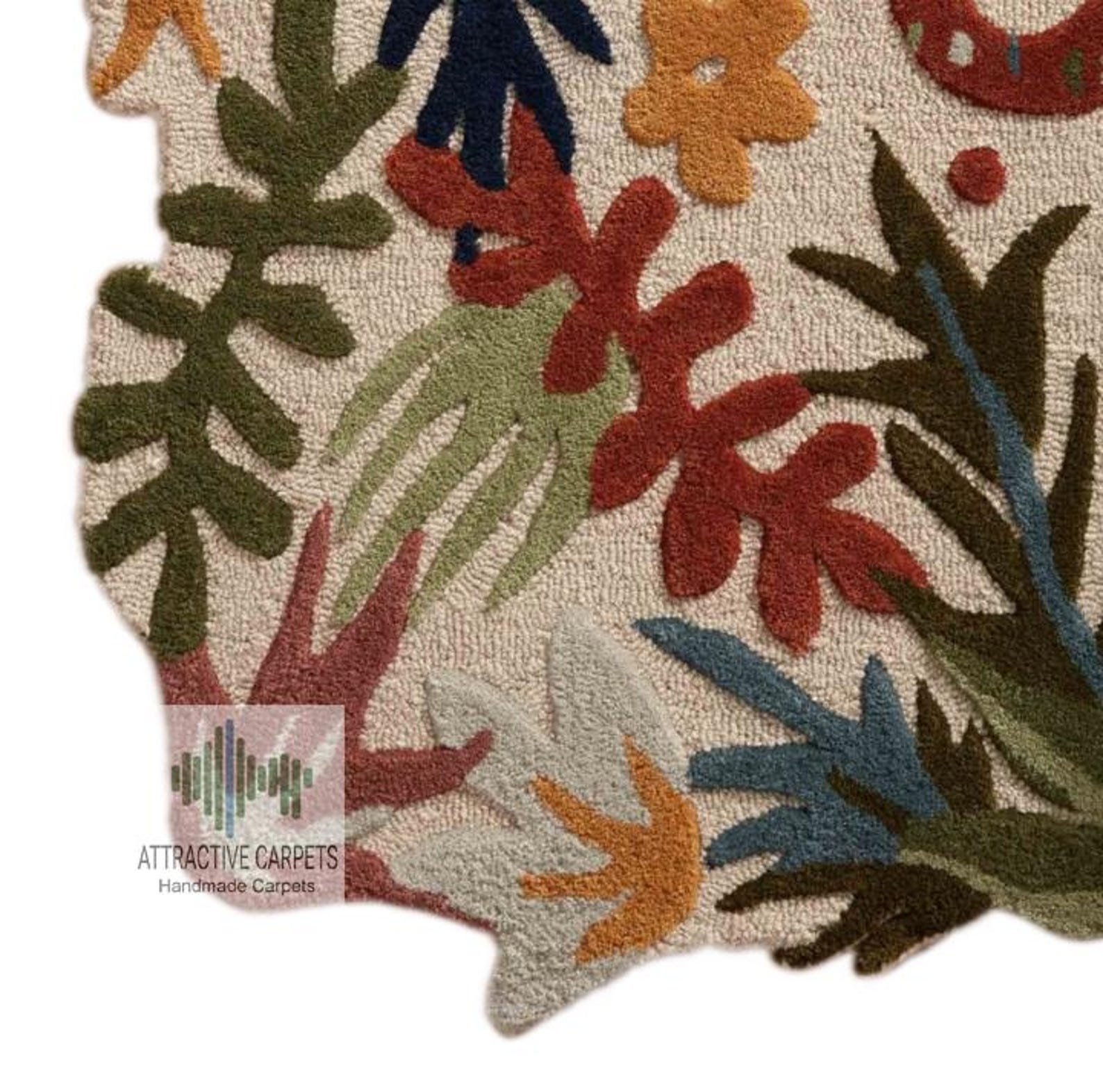 Justina Blakeney Optimistic Ivory/ Fiesta Rug Hand-tufted 100% Wool ...