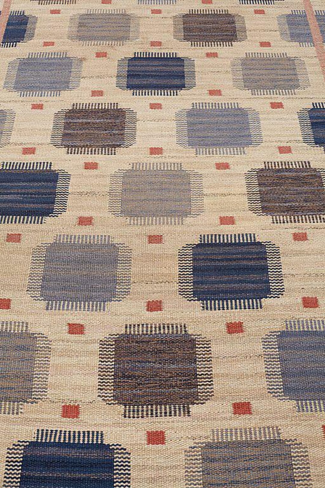 Swedish Turkish Kilim Tug - Retro Mustard Kilim Rug – Handwoven Wool ...