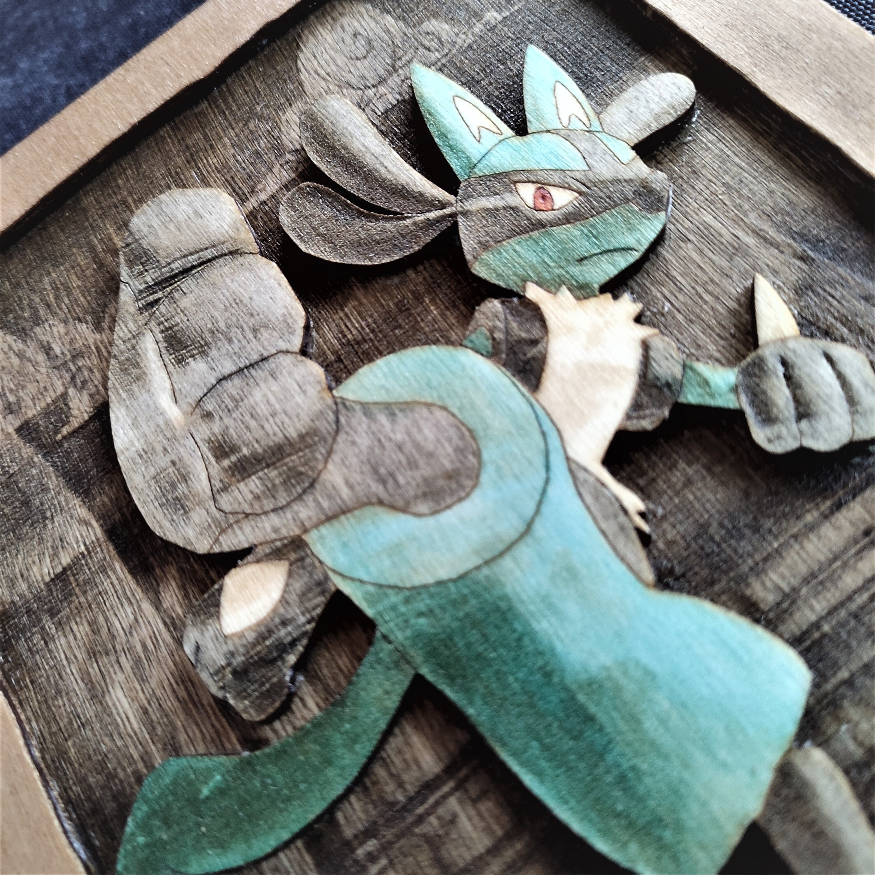 Lucario Notebook. Pokemon Pikachu 20 Anniversary Wood Notebook. Wood ...