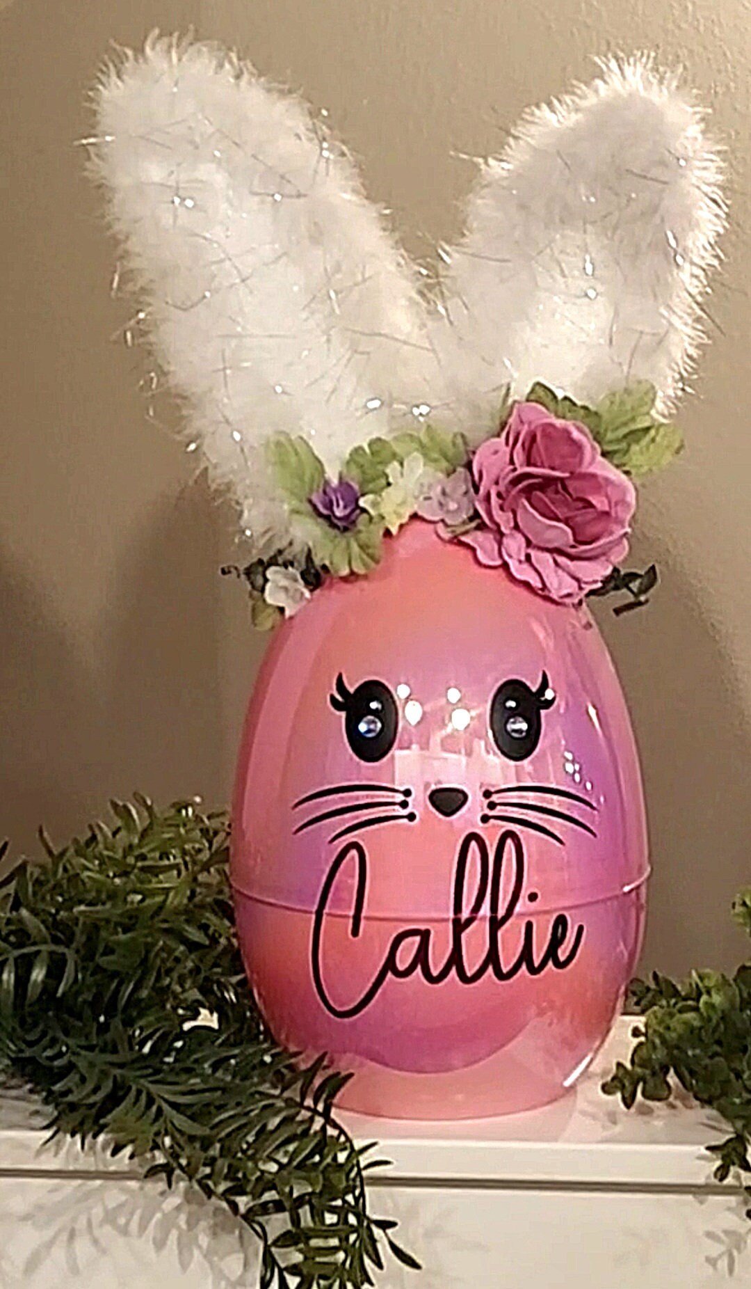 Adorable 24 Inch Fillable Bunny Easter Basket Alternative Custom ...