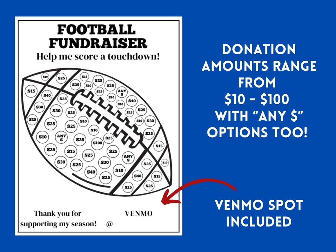 Editable Football Fundraiser Template Football Team Fundraiser Flyer ...