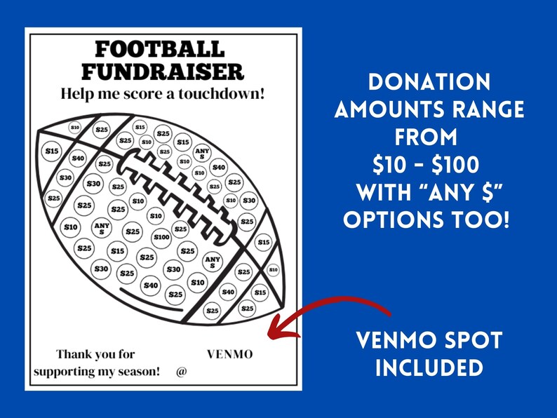 Editable Football Fundraiser Template Football Team Fundraiser Flyer ...