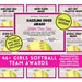 Volleyball Award, Certificate Bundle, End of Season Team Party Awards ...