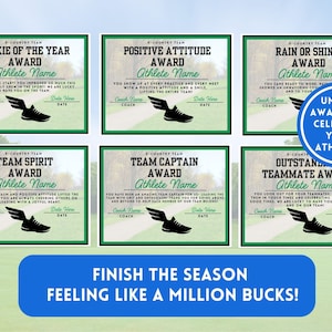 Cross Country Award Certificate Editable X Country Awards Ceremony ...