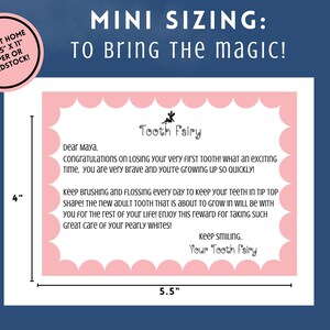 Tooth Fairy Letter, Editable Tooth Fairy Note for First Lost Tooth ...