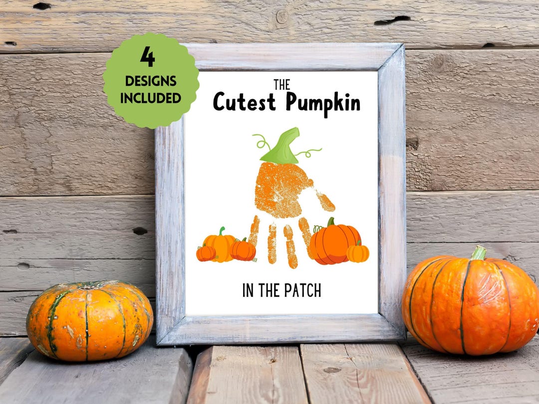 Halloween Handprint Art Hand Print Craft Keepsake Halloween Card Baby ...