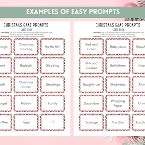 Christmas Charades Game Christmas Partie Games Printable Christmas Game ...
