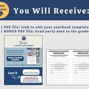 Yearbook Ad Template Senior Salute Full Page Template Canva Boy Girl ...