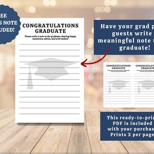 Yearbook Ad Template High School Grad Announcement Senior Graduation ...