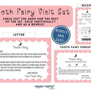 Tooth Fairy Letter for Missed Visit, Tooth Fairy Forgot, Editable Tooth ...