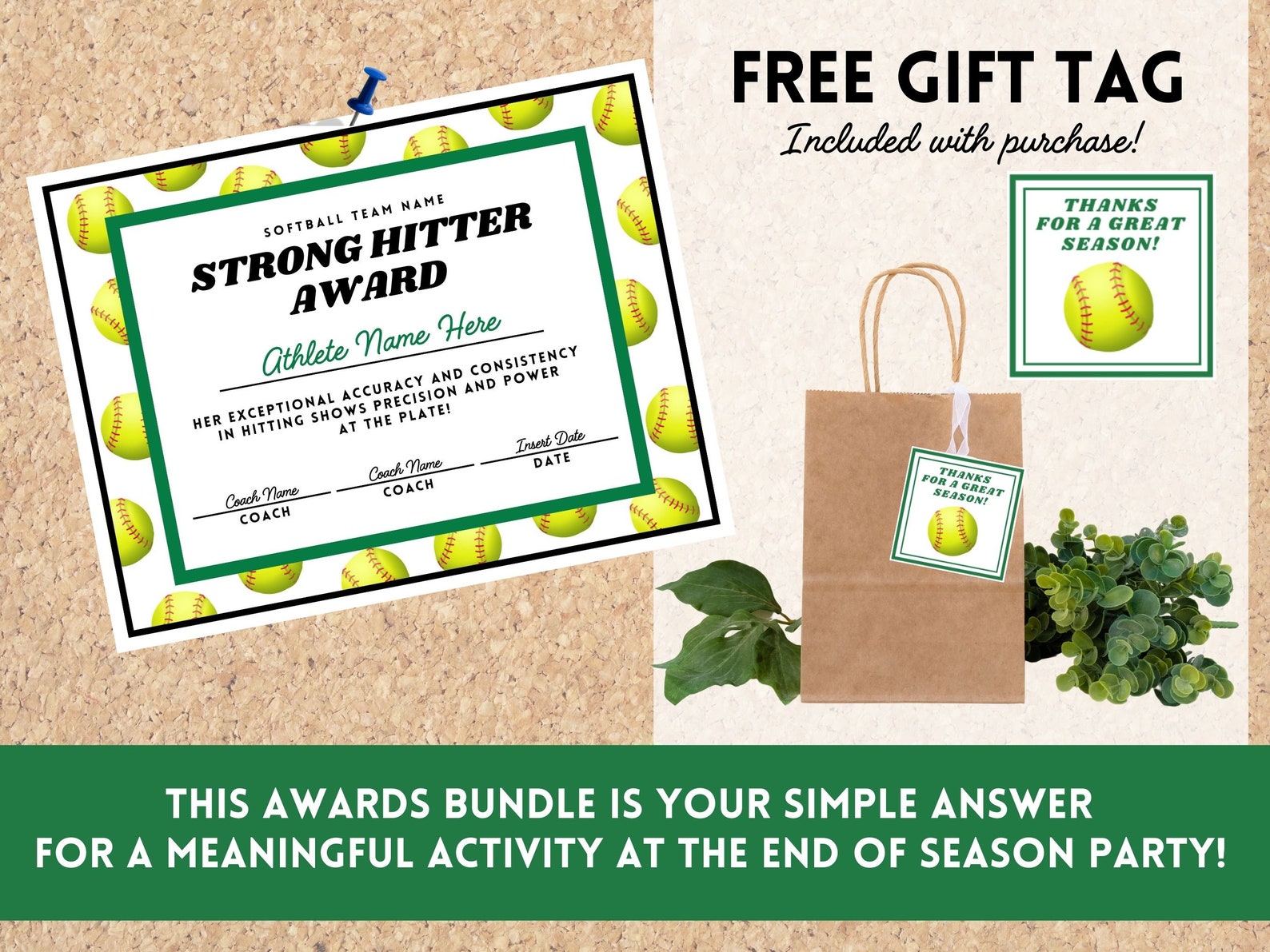 Editable Softball Award Certificate Template Softball Team Award ...