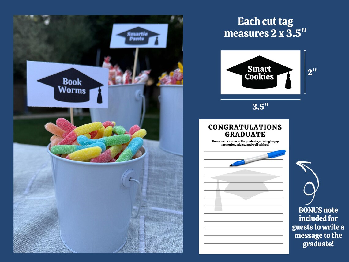 Graduation Candy Bar Labels, Candy Bar Signs Printable, 2025 Grad Party ...