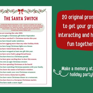 Santa Switch Christmas Party Games White Elephant Gift Exchange ...