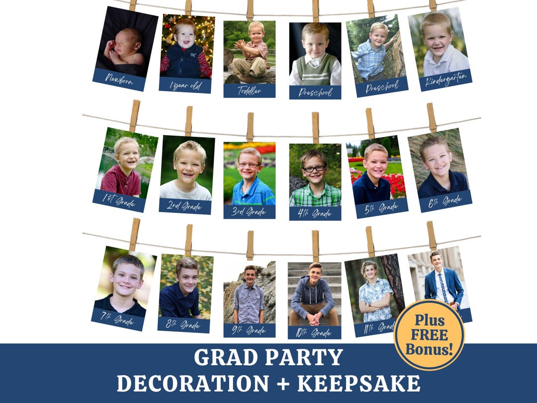 Graduation Banner Photo Grad Party Decoration Graduation Garland Grad ...