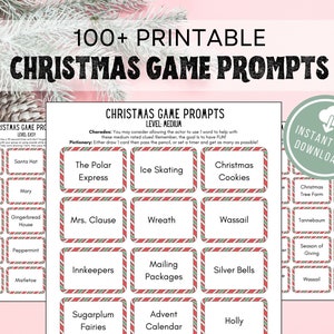 Christmas Charades Game Christmas Partie Games Printable Christmas Game ...