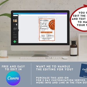 Basketball Team Party Banquet Invitation End of Season Basketball ...