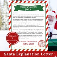 Christian- is Santa Real Letter to Kids Explaining Santa Printable - Etsy