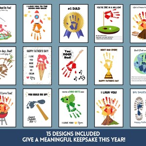 Fathers Day Handprint Craft Art Printable for Dad Handprint Activity ...