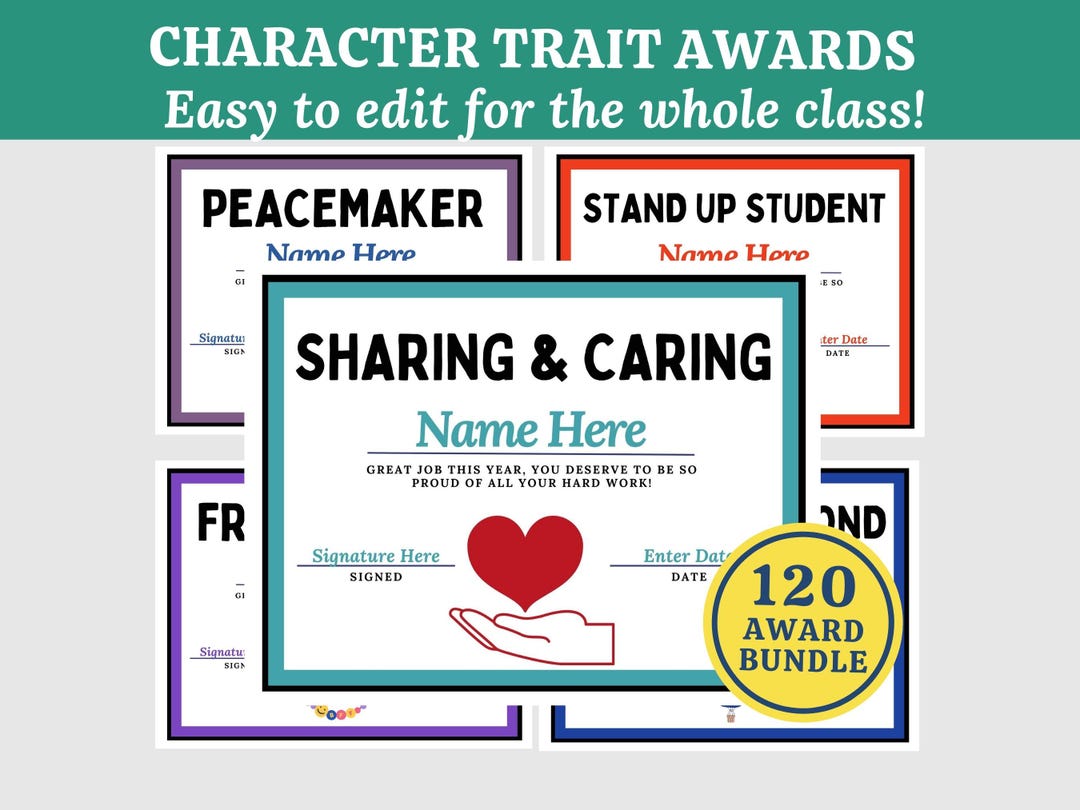 Editable Classroom Award Certificates, End of School Year Achievement ...