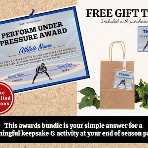 Editable Wrestling Award Certificates End of Season Wrestling Banquet ...