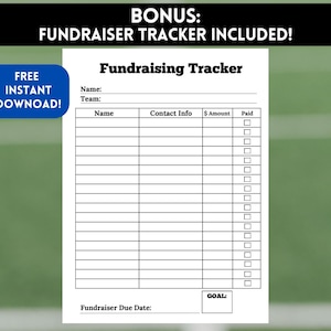 Editable Soccer Fundraiser Fill My Ball Soccer Fundraising Sheet Canva ...