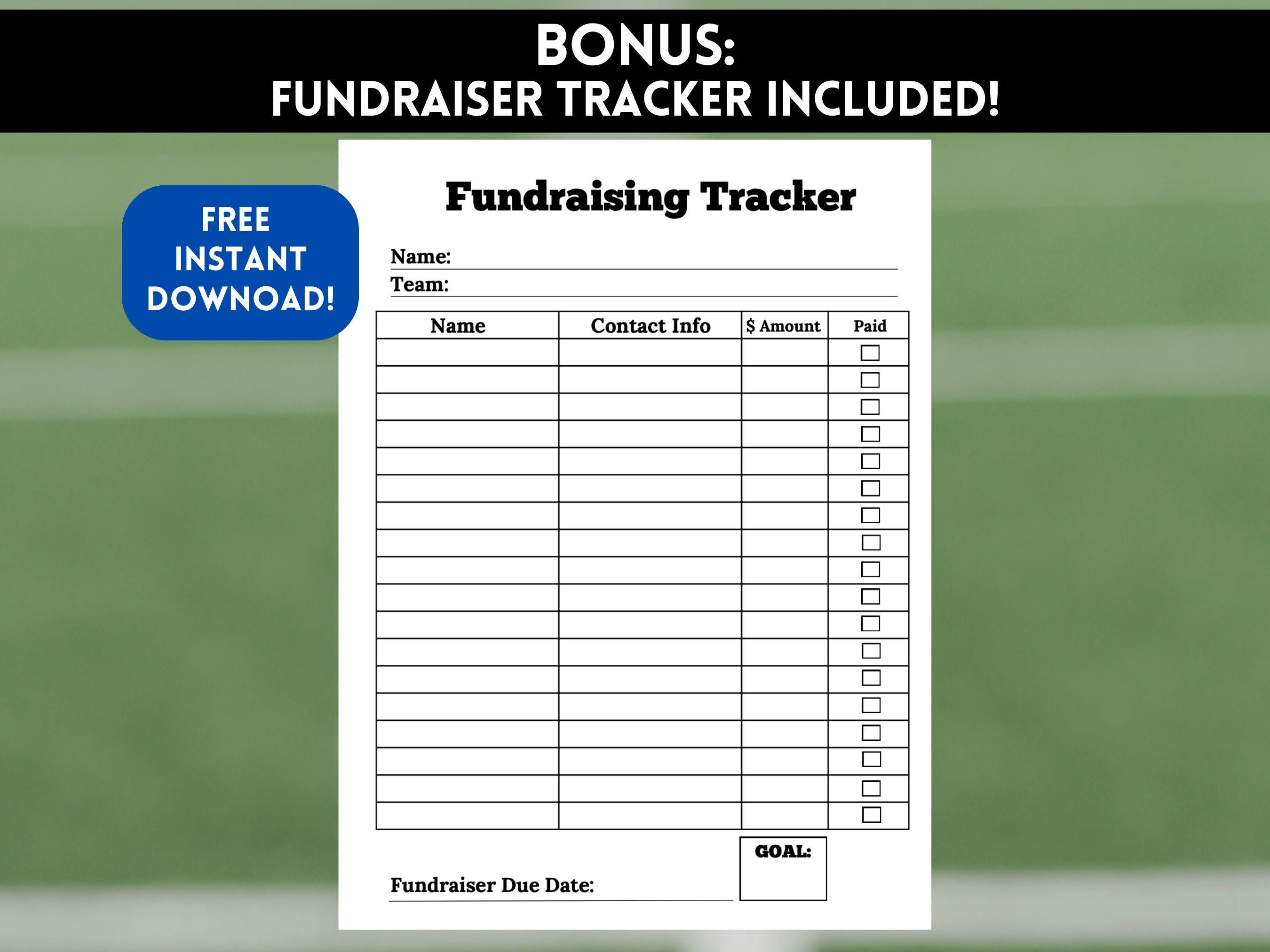 Editable Soccer Fundraiser Fill My Ball Soccer Fundraising Sheet Canva ...