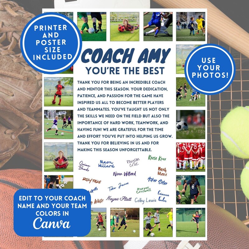 Coach Thank You - Etsy