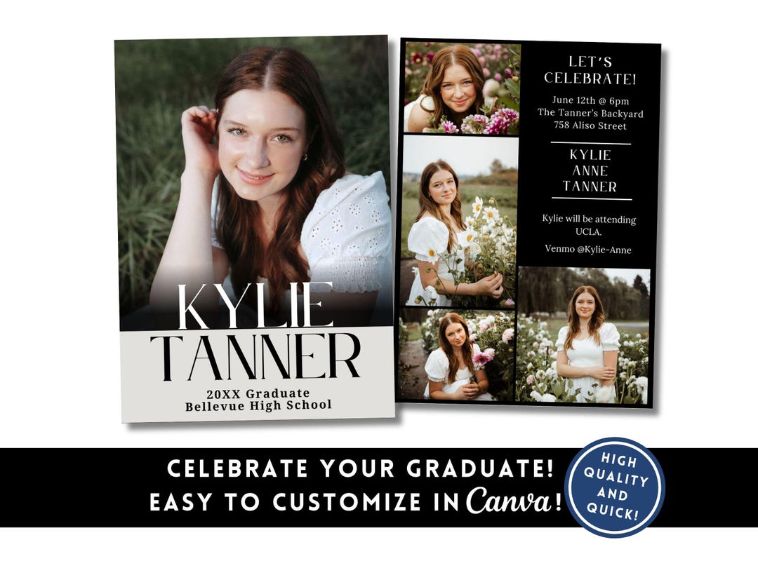 Graduation Announcement Template Graduation Invitation 2025 Template ...