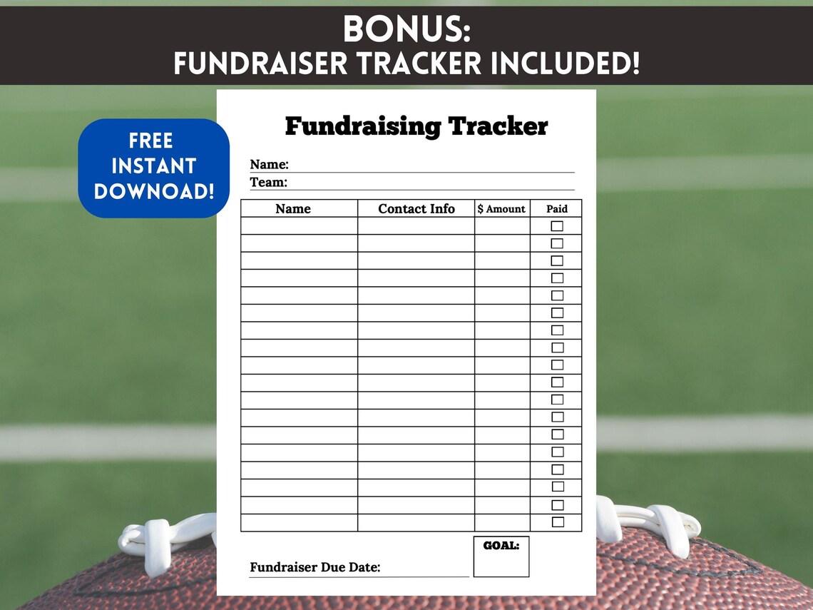 Editable Football Fundraiser Template Football Team Fundraiser Flyer ...