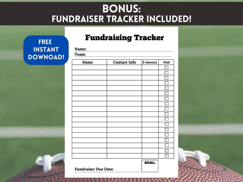 Editable Football Fundraiser Template Football Team Fundraiser Flyer ...