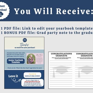 Yearbook Ad Template Half Page Layout Canva Senior Tribute Girl 2025 ...