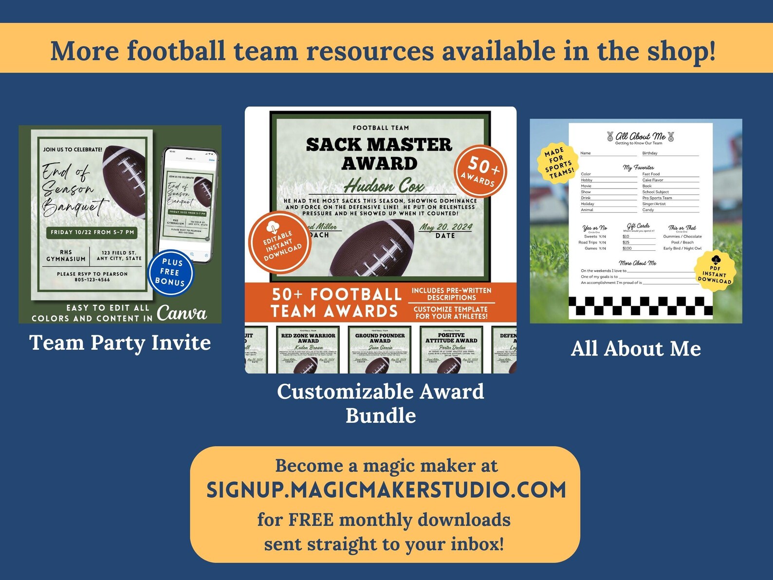 Editable Football Fundraiser Template Football Team Fundraiser Flyer ...