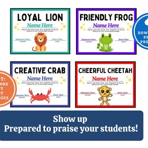 Editable Preschool Graduation Awards, Printable End of Year ...