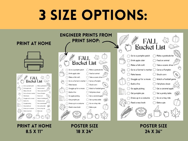 Fall Bucket List Printable Editable Autumn Bucket List Template 2024 ...
