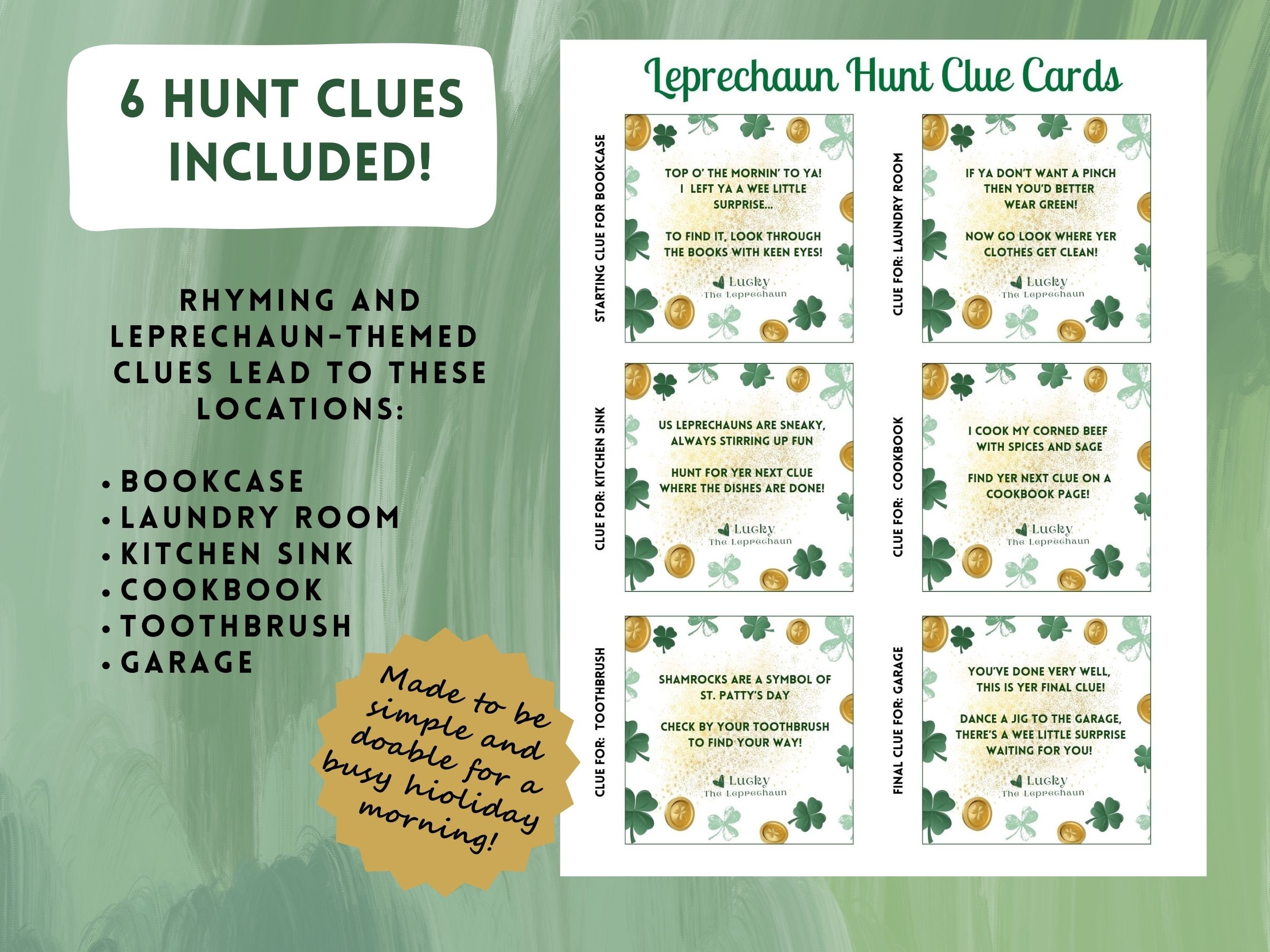 Leprechaun Letter Editable Printable Letter From Leprechaun Note Mini ...