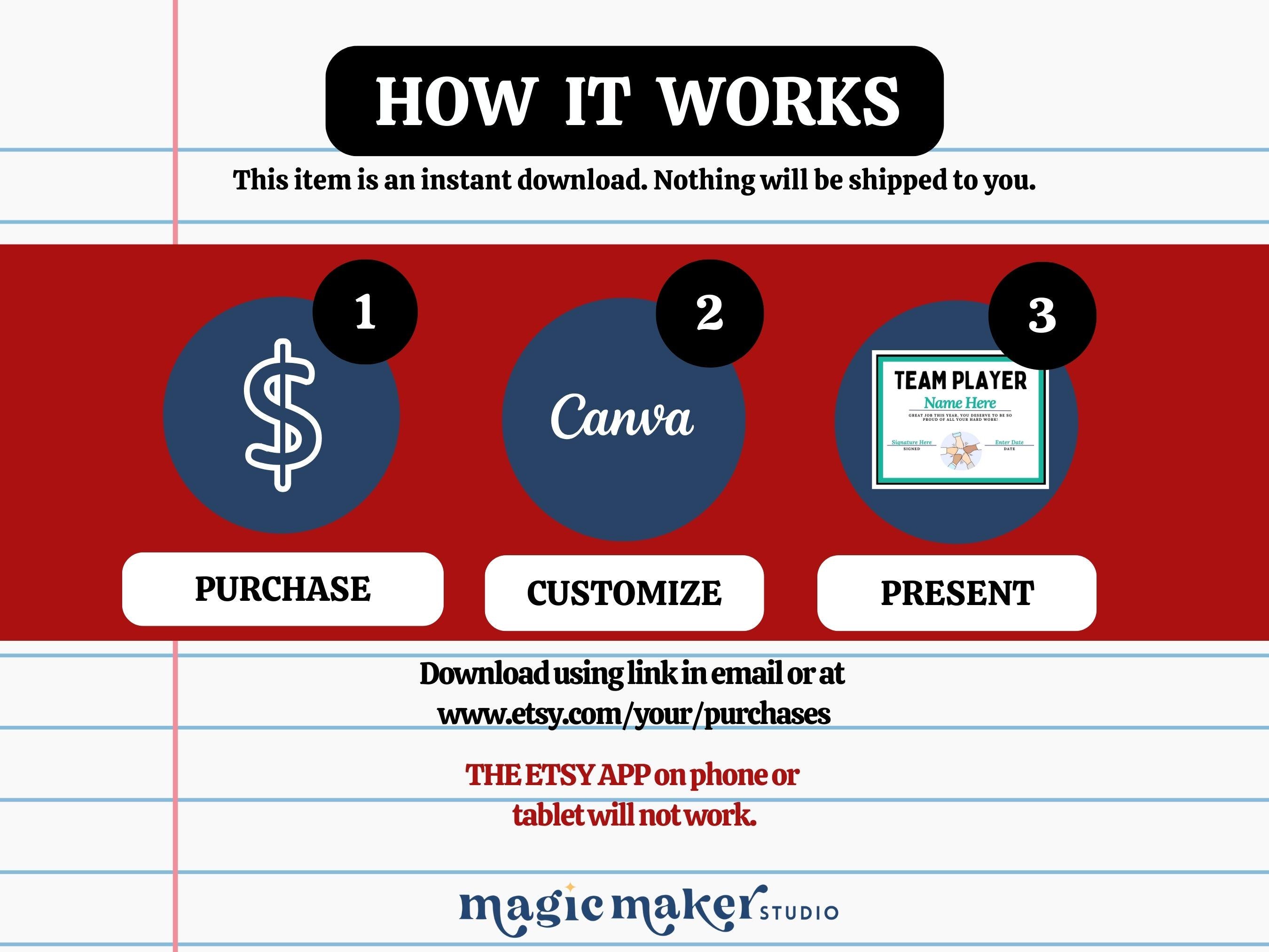 Classroom Award Certificates Editable in Canva, End of School Year ...