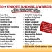 Editable Animal Student Awards, Printable End of Year Certificates ...
