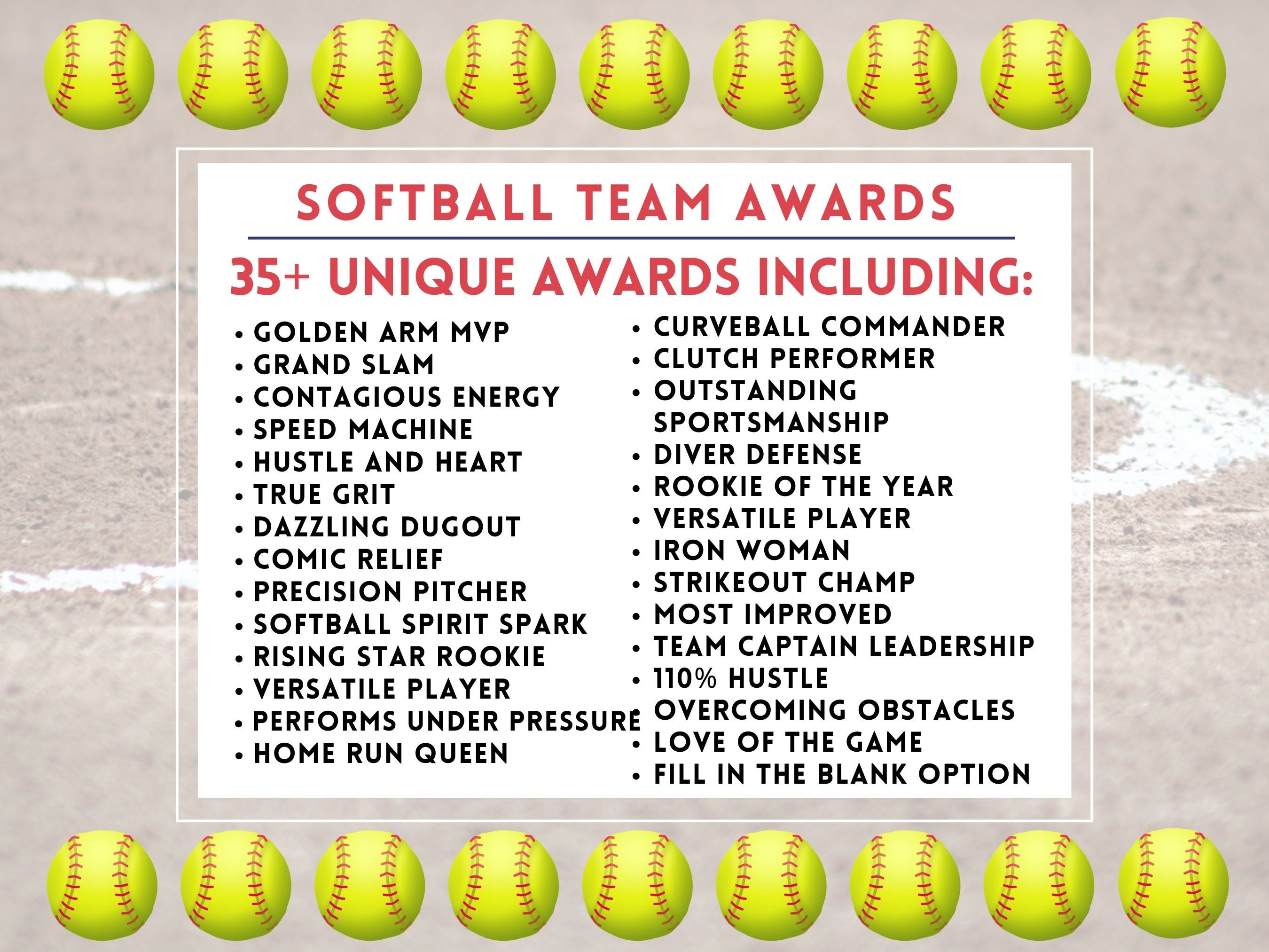 Editable Softball Award Certificate Template Softball Team Award ...