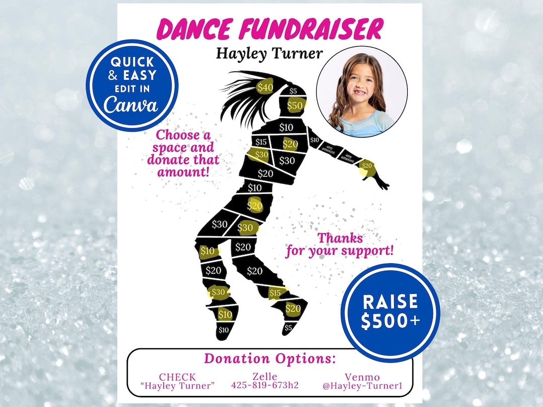 Editable Dance Fundraiser Template, Dance Team Fundraising Flyer ...