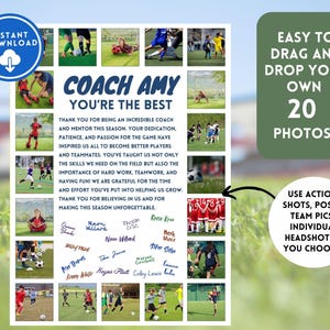 EDITABLE Basketball Coach Appreciation Printable, Team Gift Printable ...