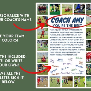 EDITABLE Basketball Coach Appreciation Printable, Team Gift Printable ...