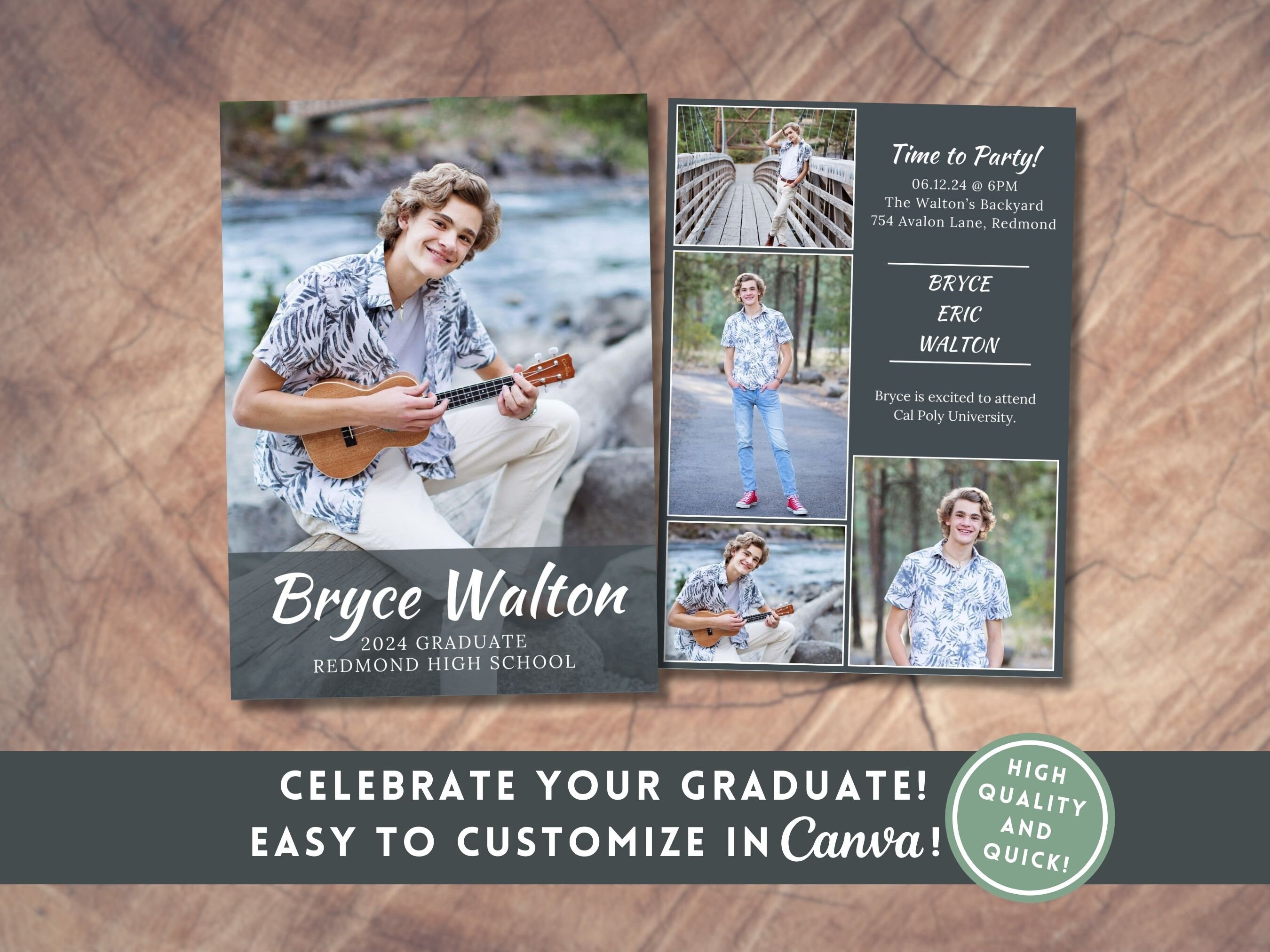 Graduation Announcement Template Graduation Invitation 2024 Template ...